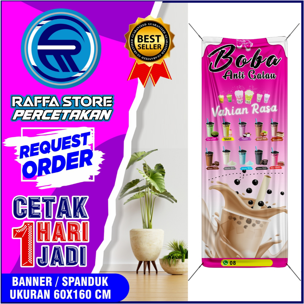Jual Banner Spanduk Anti Calau Boba Varian Rasa Spanduk Banner Boba ...