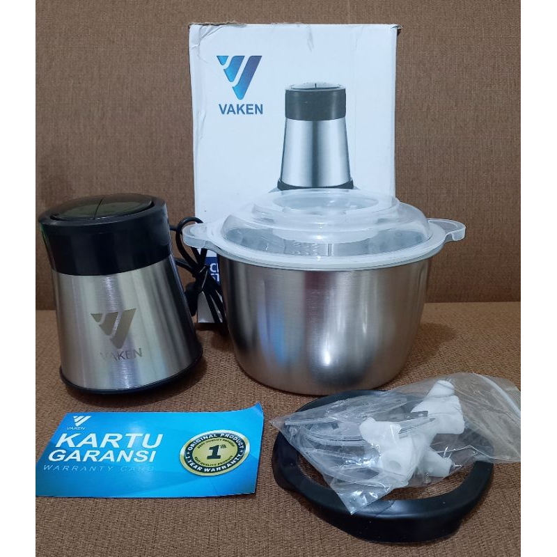 Jual VAKEN FOOD PROCESSOR CHOPPER STAINLESS VAKEN | Shopee Indonesia
