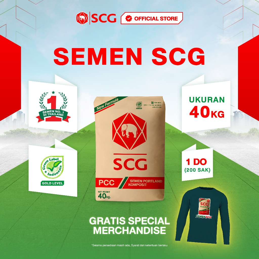 Jual Semen SCG 40 Kg Area Jakarta - 1 DO (200 Sak) | Shopee Indonesia