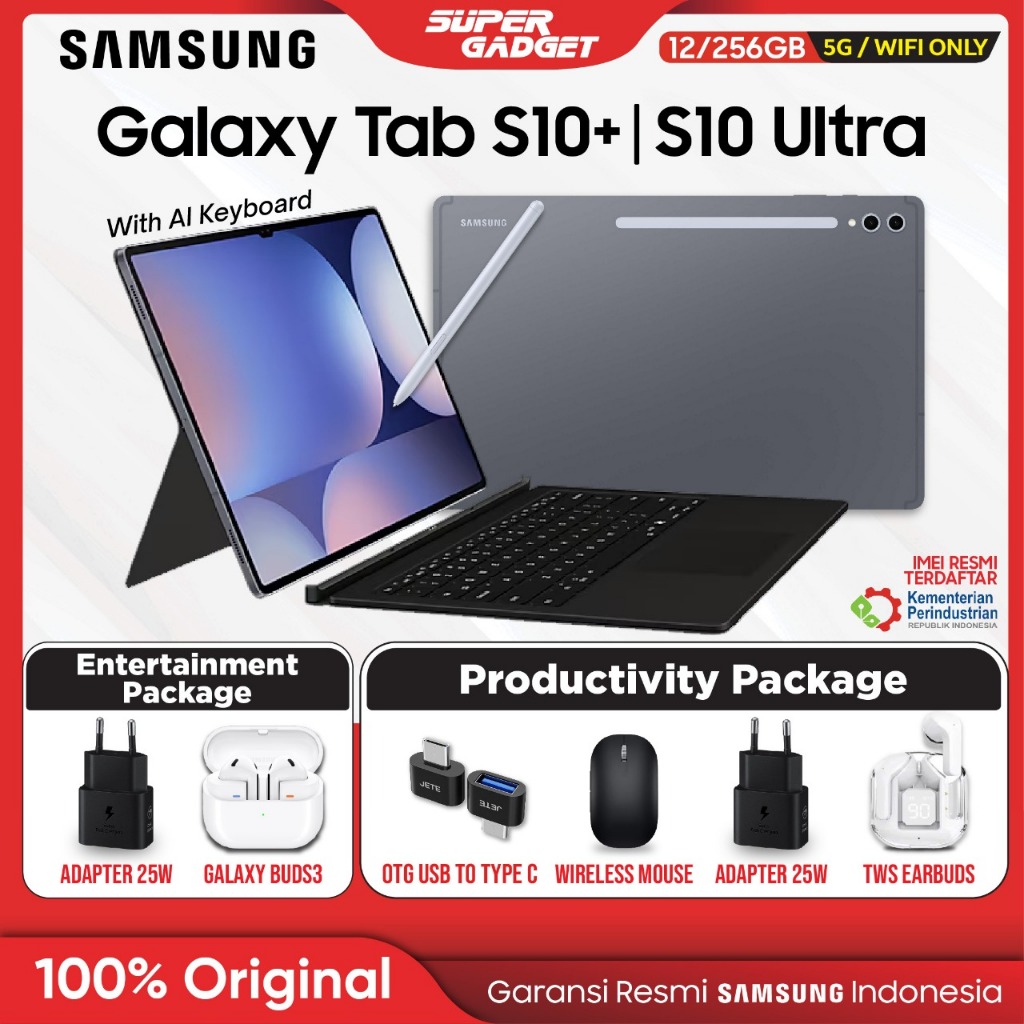 Jual Samsung Galaxy Tablet Tab S10+ S10 Plus Ultra 12GB 256GB Tablet 12 ...