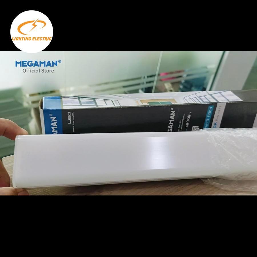 Jual MEGAMAN Lampu tl slim t8 LED kotak tublight linear Batten 40W 60W ...