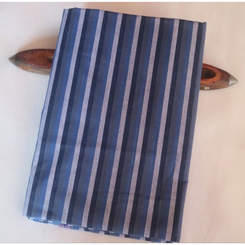 Jual Kain Lurik kristin biru hitam putih abu | Shopee Indonesia