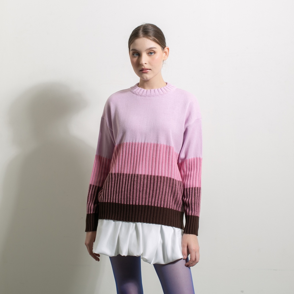 Jual CHLOEE SWEATER PINK - TUFF PUFF | Shopee Indonesia
