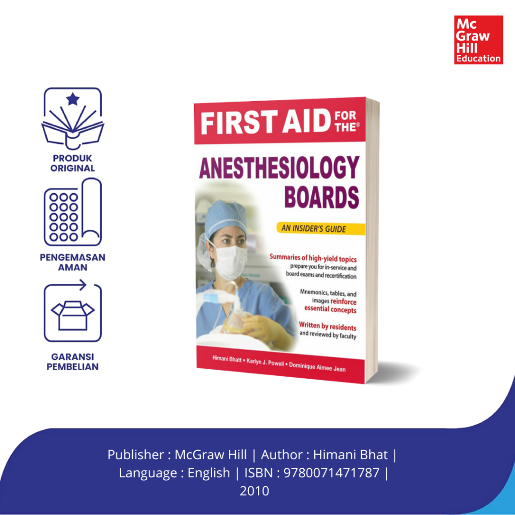 Jual First Aid for the Anesthesiology Boards | Shopee Indonesia