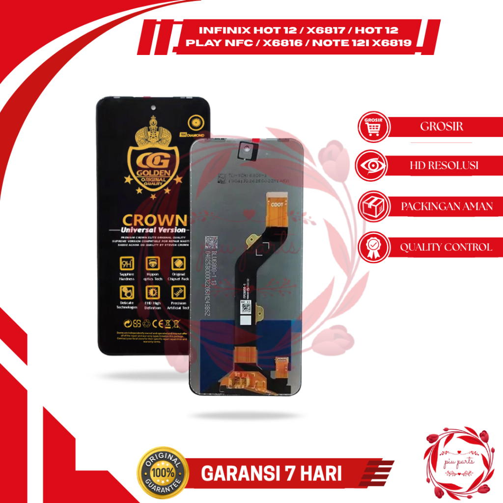 Jual LCD INFINIX HOT 12 / X6817 / HOT 12 PLAY / X6816D / NOTE 12i ...