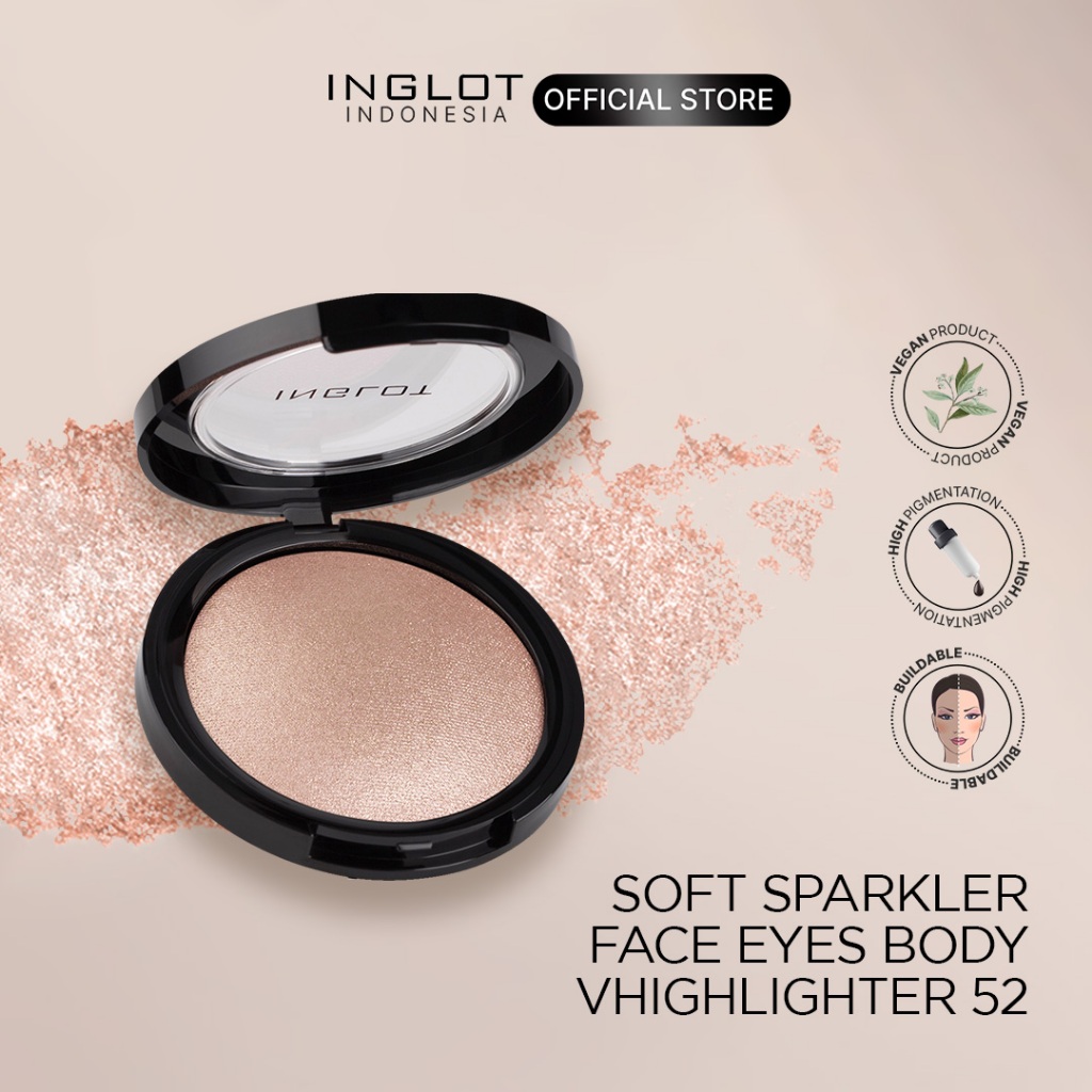 Jual INGLOT Soft Sparkler 52 Golden Bronze - Face Eyes Body Pressed ...