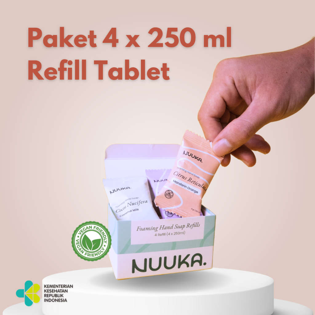 Jual Nuuka | Foaming Hand Wash - Paket 4 pcs x 250ml Refill Tablet ...