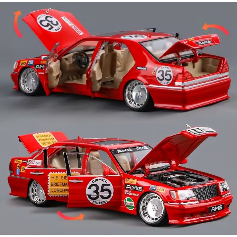 Jual Diecast Mobil MERCEDES BENZ W140 300SEL AMG Classic Skala 1:24 ...