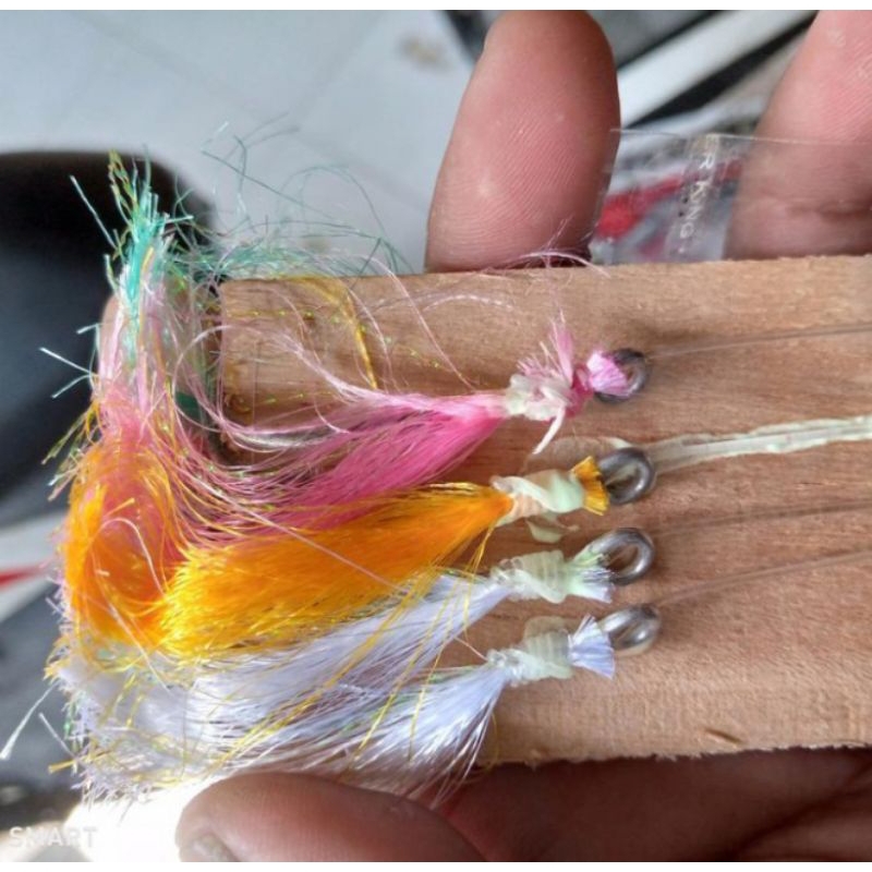 Jual sabiki mata belok, gt, kail mustad, 7 mata kail, cocok buat ikan ...