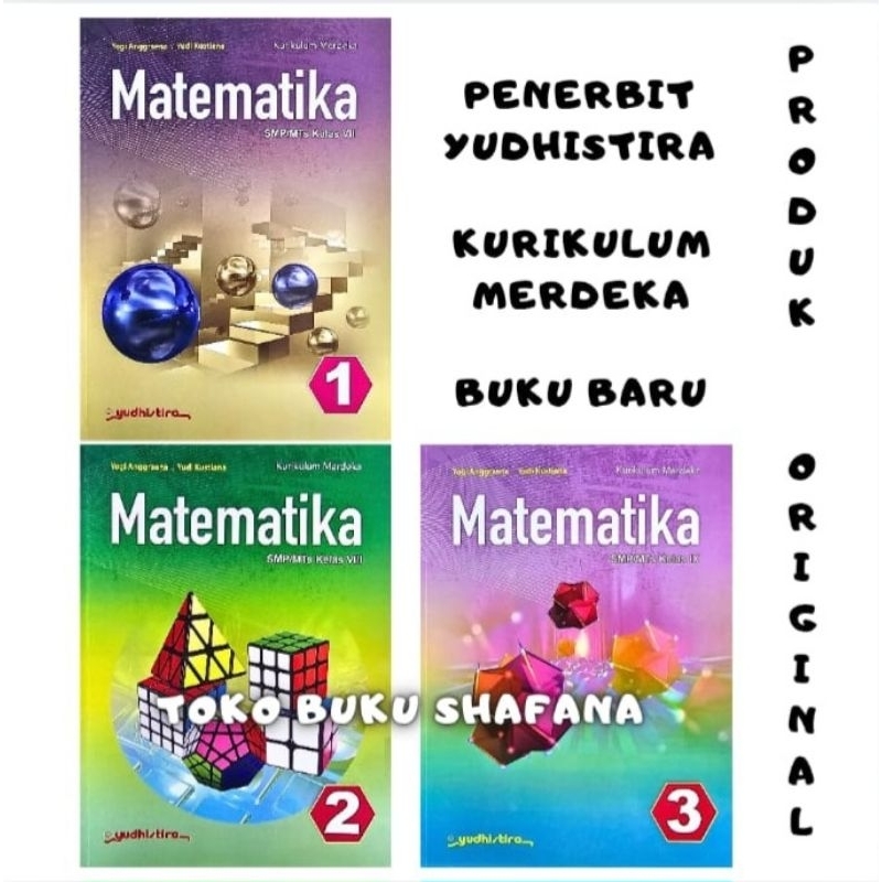 Jual Buku Matematika Kelas 1 2 3 / 7 8 9 SMP/MTs Revisi Yudhistira Kurikulum Merdeka ( KURMER ...