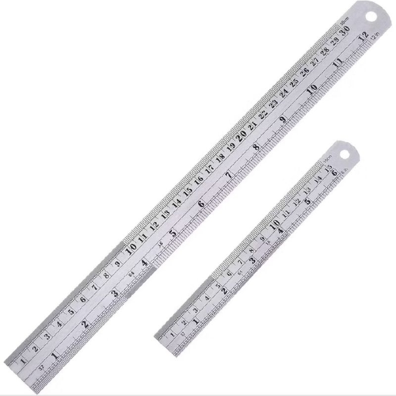 Jual WS - Penggaris Stainless / Penggaris Tukang / Stainless Steel Ruler 30 CM | Shopee Indonesia