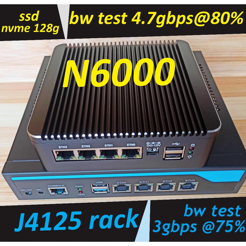 Jual mikrotik x86 4 core 4 thread 2.6 3.3 ghz Industrial Mini router PC ...