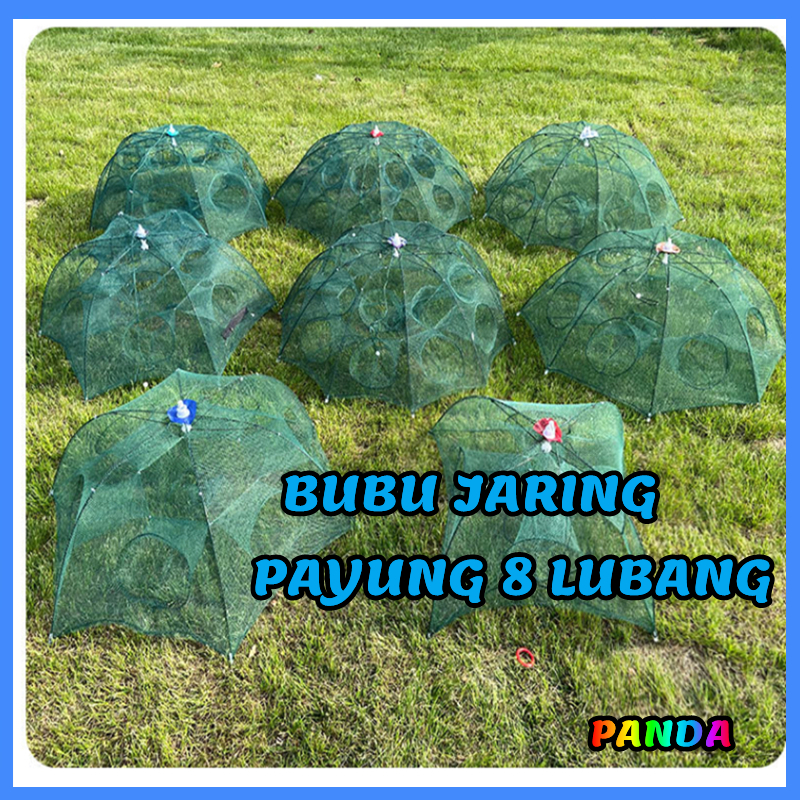 Jual Perangkap Bubu Payung 6 Lubang Alat Jaring Pancing Jala Ikan Udang Kepiting Lele Lobster ...