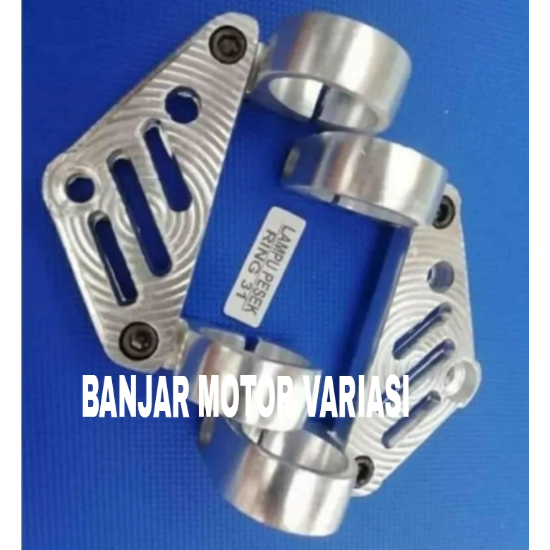 Jual BANJAR MOTOR Kupingan lampu cnc as 31 As 33 kupingan cincin ...