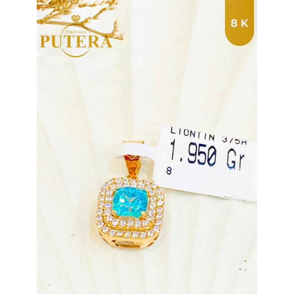 Jual liontin kotak mata biru 1.95 gr | Shopee Indonesia