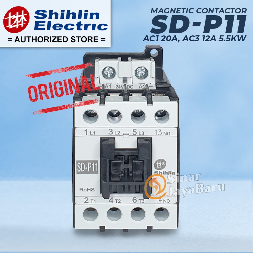 Jual SHIHLIN Kontaktor Contactor SD-P11 SDP11 24V 24VDC | Shopee Indonesia