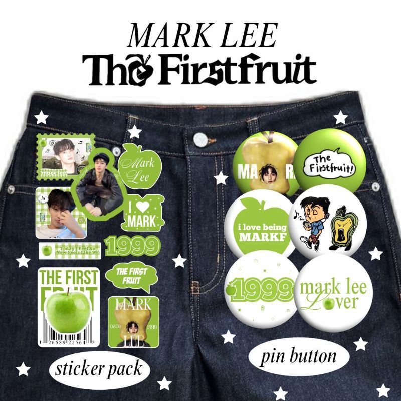 Jual [READY STOCK] THE FIRST FRUIT MARK LEE STICKER & PIN BUTTON DECO ...