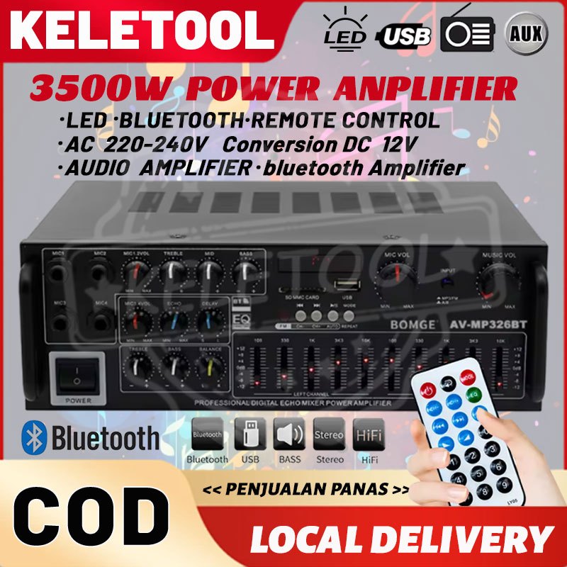 Jual Ampli Karaoke Equalizer Treble Bass Booster EQ Audio Amplifier ...
