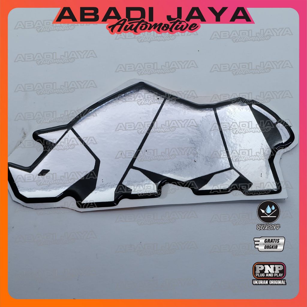Jual Emblem Logo badak jimny / emblem badak katana / emblem badak ...