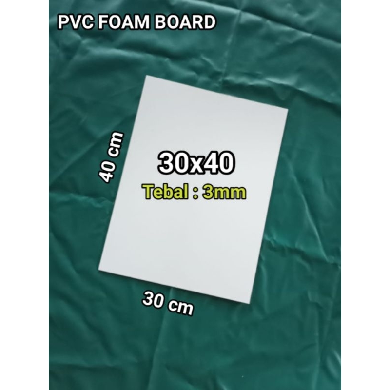 Jual Pvc Foam Board tebal 3mm ukuran 30x40/pvc Lembaran tebal 3mm ...