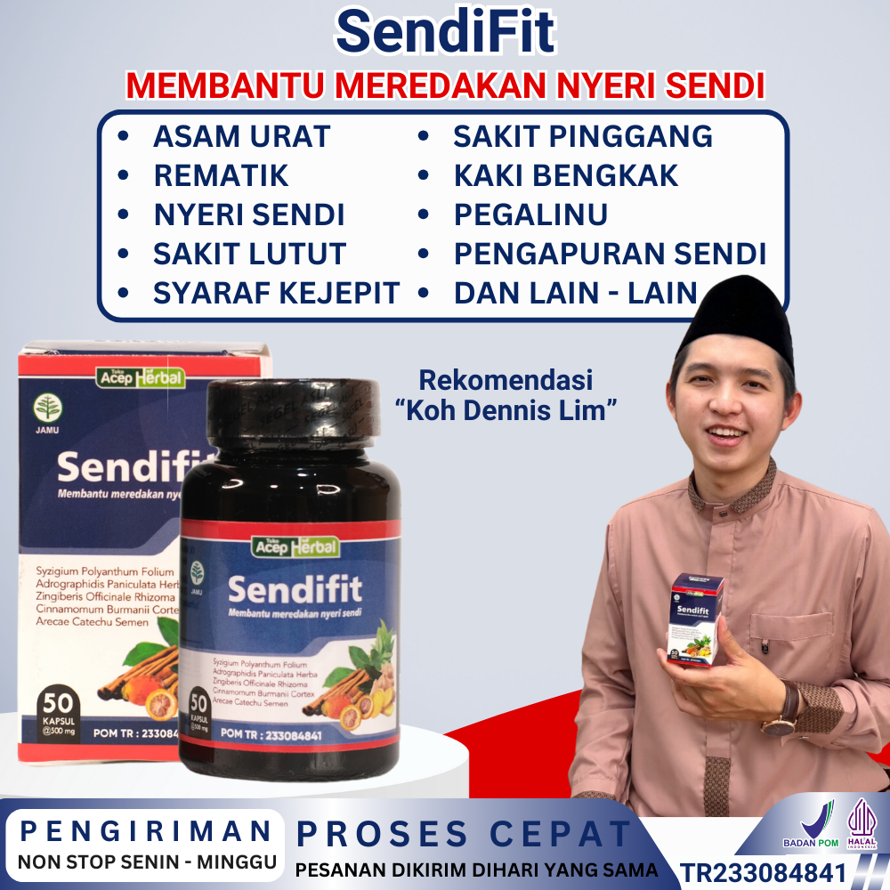 Jual Obat Herbal Sendifit Original Bantu Atasi Asam Urat Rematik Nyeri ...