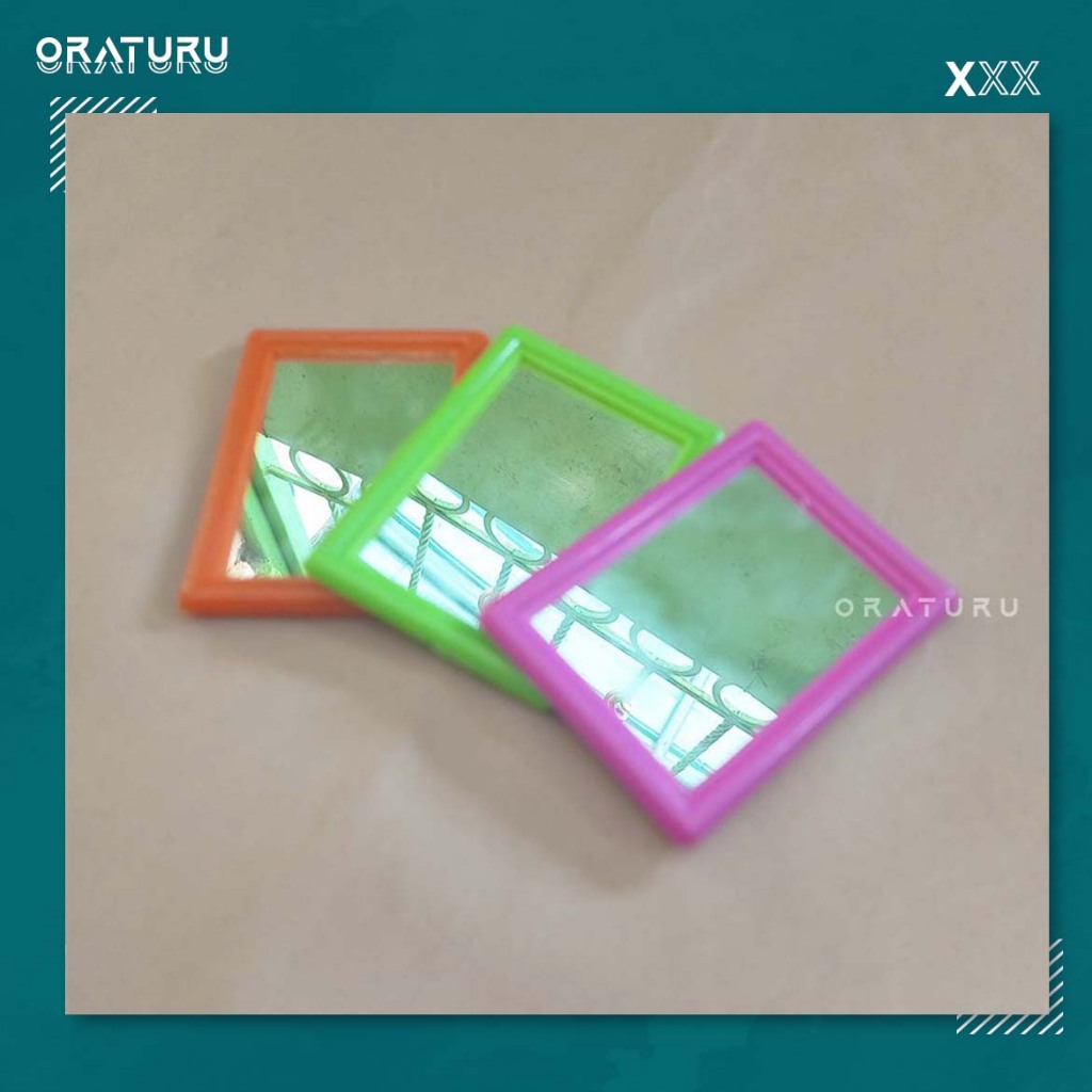 Jual kaca cermin dompet mini saku mini 7 cm x 5 cm souvenir pernikahan ...