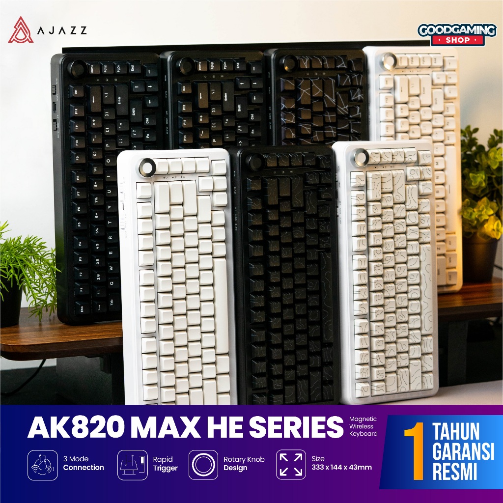 Jual AJAZZ AK820 MAX Ultra HE Keyboard Rapid Trigger Tri-mode 8000mAh - Gaming Keyboard | Shopee ...