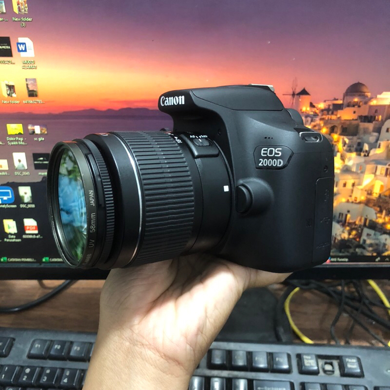 Jual Camera Canon 2000D sc 1k + Lensakit 18-55mm | Shopee Indonesia