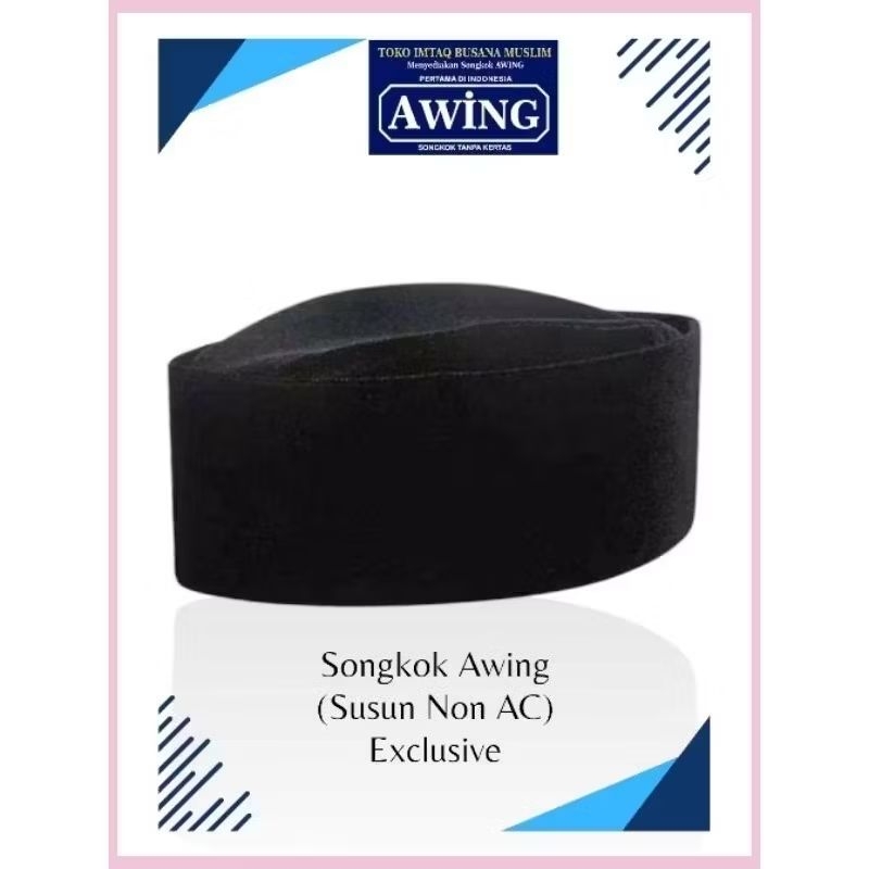 Jual Songkok Awing Susun Exclusive Non AC / Songkok Awing Susun Tanpa ...
