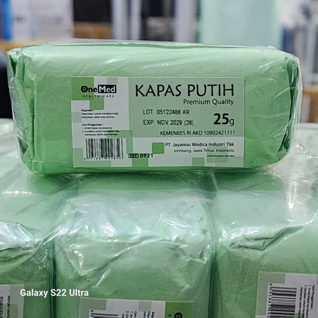 Jual KAPAS PUTIH 25 GR ONEMED / KAPAS PREMIUM QUALITY 25 GR ONEMED 1 ...