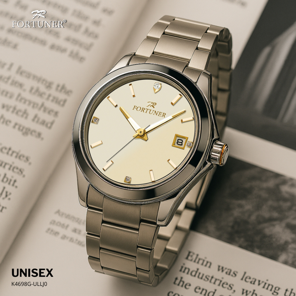 Jual Fortuner Jam Pria-Wanita Unisex Analog Stainless Tahan Air Arloji ...