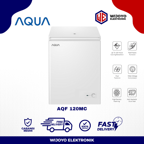 Jual Chest Freezer AQUA AQF 120 MC Dual Fuction Fast Freeze 100 Liter ...