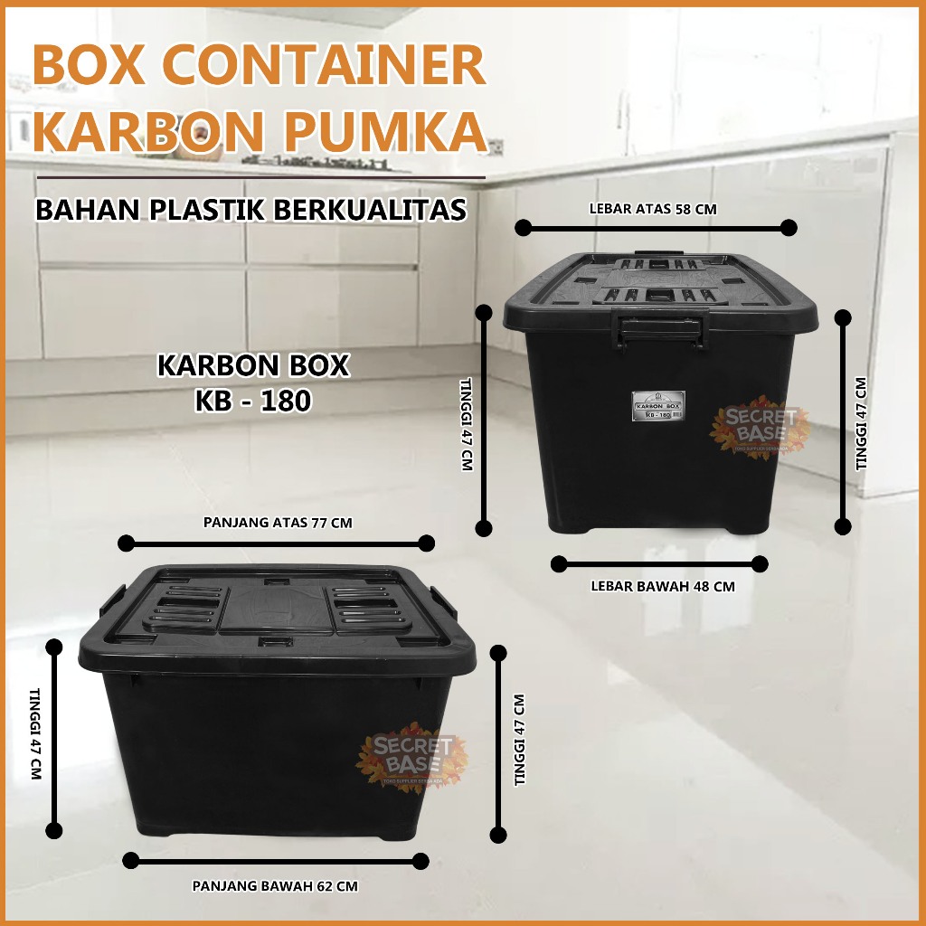 Jual BOX CONTAINER PUMKA 180 LITER - Kontainer Plastik Serbaguna ...