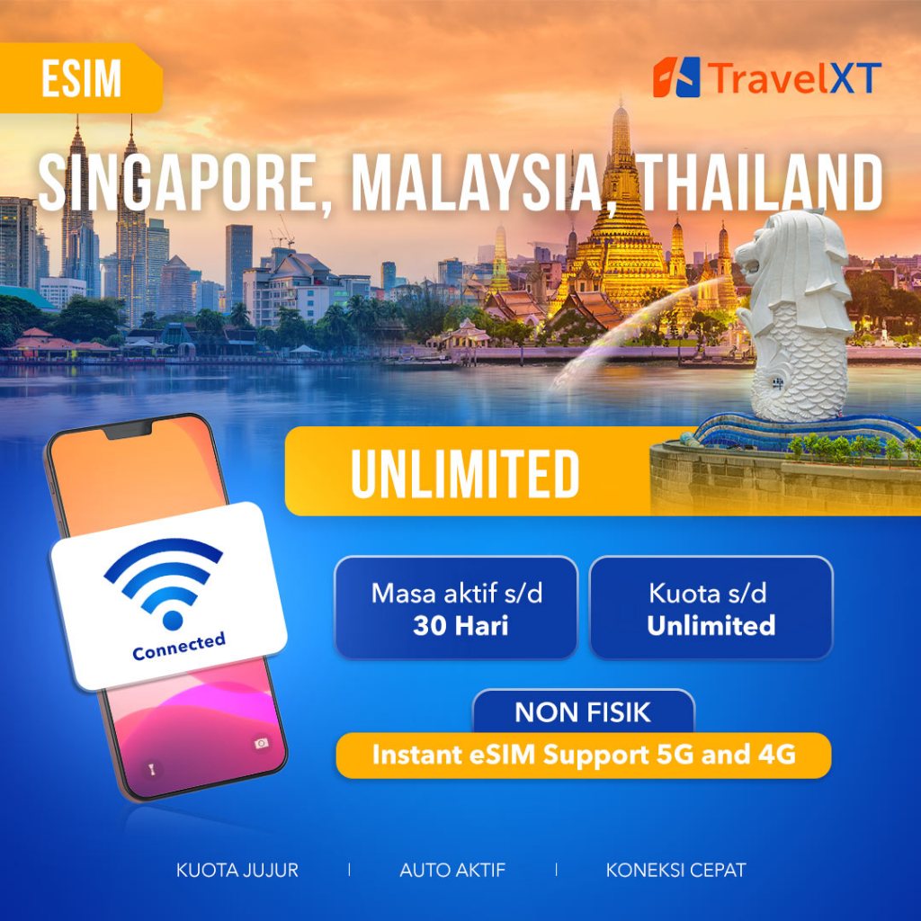 Jual TravelXT eSIM Singapore Malaysia Thailand True Unlimited 4-30 Days | eSIM Singapore ...