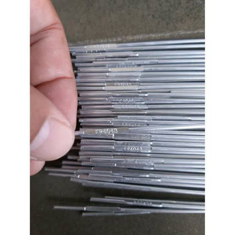 Jual 1KG ~KAWAT LAS ALUMUNIUM TIG ROD ARGON ER-4043 dia 1.6mm~ | Shopee ...