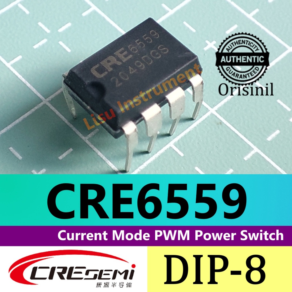 Jual CRE6559 Current Mode PWM Power Switch DIP-8 CRE Semiconductor | Shopee Indonesia