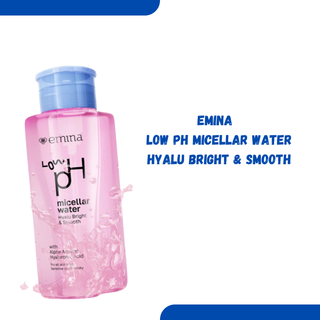 Jual Emina Low pH Micellar Water Hyalubright and Smooth 300ml/Pembersih ...