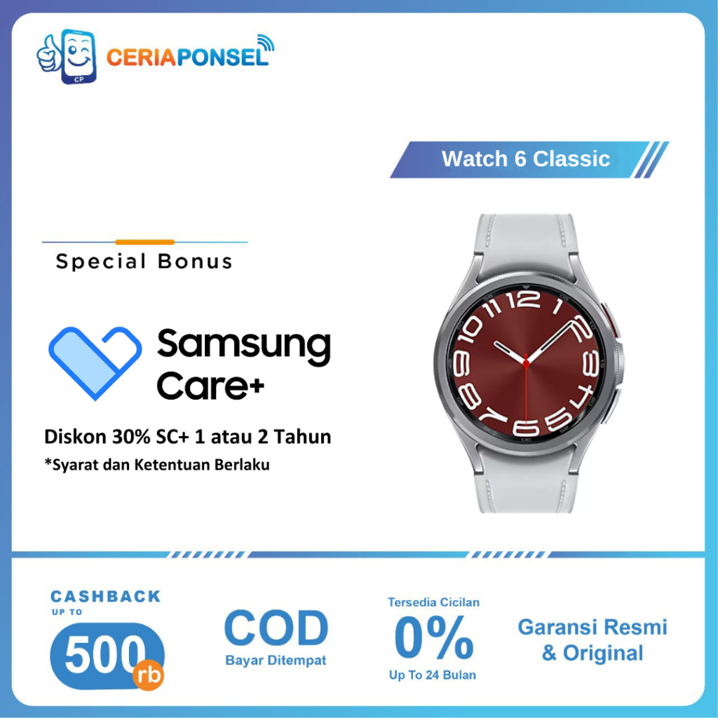 Jual Samsung Watch 6 Classic 47mm & 43mm Exynos W930(5nm) Garansi Resmi | Shopee Indonesia