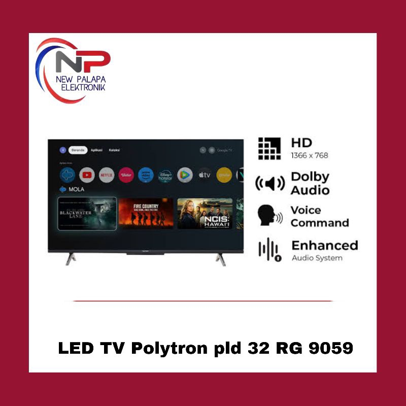 Jual LED POLYTRON 32” / 32RG5059 / 32RG9059 GOOGLE TV | Shopee Indonesia