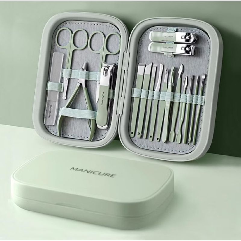 Jual SET ALAT MANICURE PADICURE PREMIUM ISI 18 IN 1||SET GUNTING KUKU ...