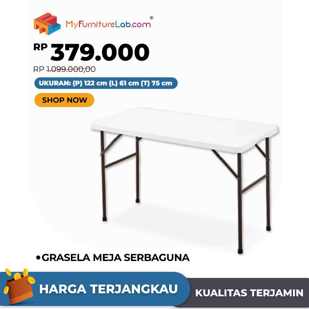Jual MYFURNITURELAB®: GRASELA Meja Serbaguna | Shopee Indonesia