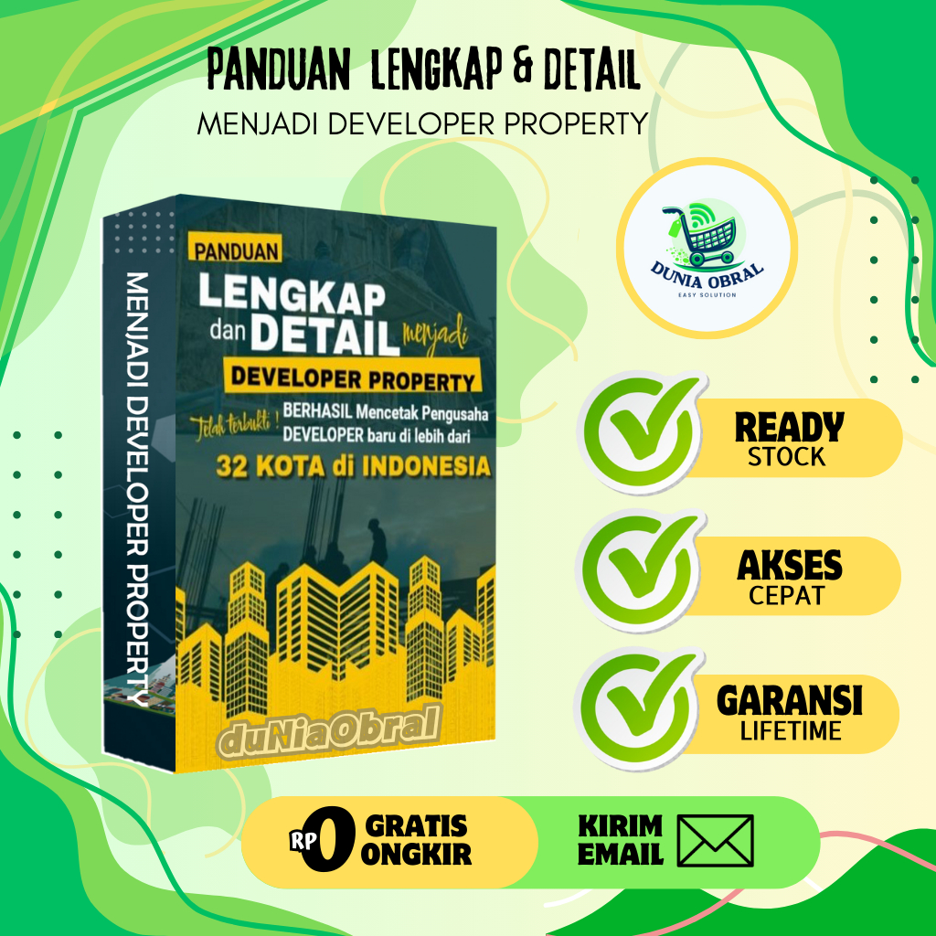 Jual Panduan Jadi Developer Property Lengkap beserta file pendukung | Shopee Indonesia