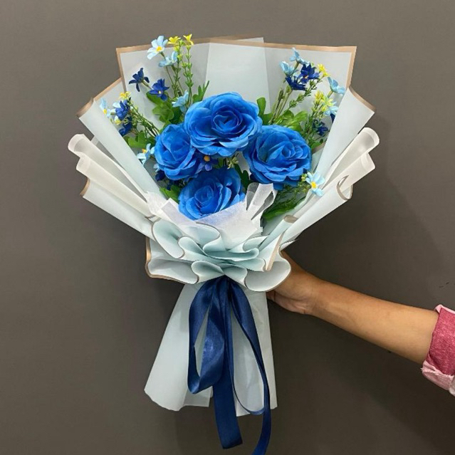 Jual 𝐏𝐀𝐏𝐄𝐑𝐔𝐒𝐇 [BMS01] Buket Bunga Artificial / Hadiah wisuda graduation perpisahan kado ulang ...