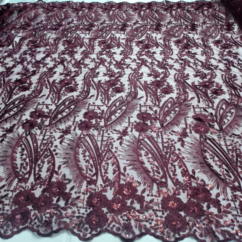 Jual Bahan Kain Tille Payet Siquin Spangel Korea Premium Kain Kebaya ...