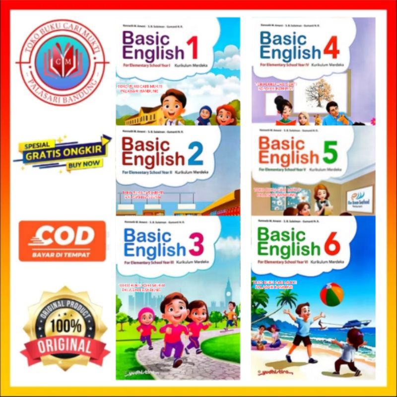 Jual BUKU BASIC ENGLISH FOR ELEMENTARY SCHOOL YEAR 1.2.3.4.5.6 ...