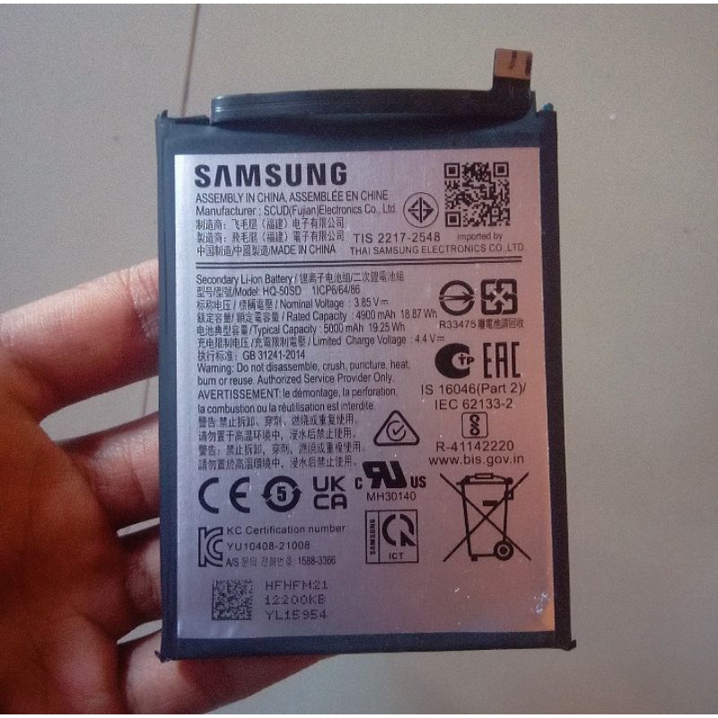 Jual BATTERY SAMSUNG GALAXY A03 MODEL HQ-50SD NORMAL | Shopee Indonesia