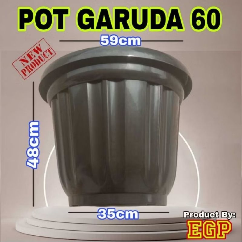 Jual GARUDA 60 | Pot 60 Cm | Pot 60 cm Hitam tebal | Pot 60 liter | pot ...