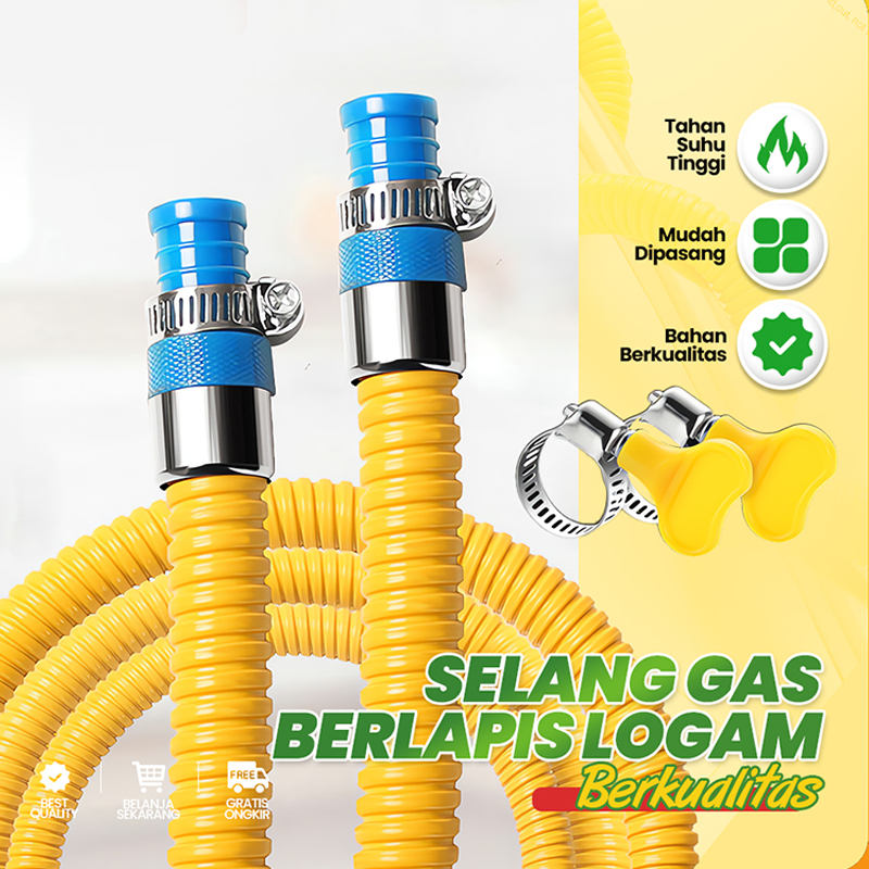Jual Pipa Gas Rumah Tangga Selang Gas Kompor LPG/CNG Pipa Khusus ...