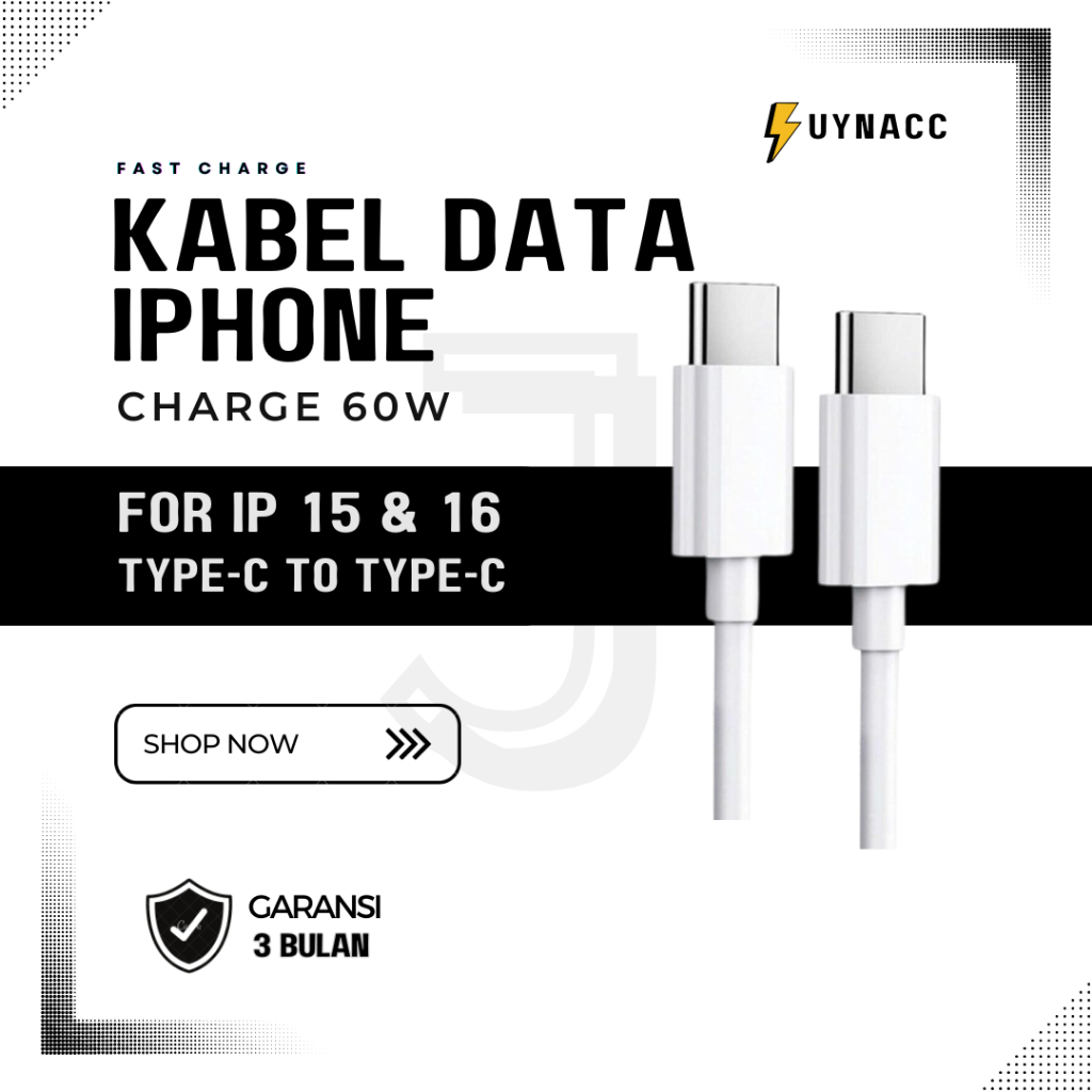Jual Kabel Data iPad Macbook iPhone 15 Pro Max Plus Type C To Type C ...