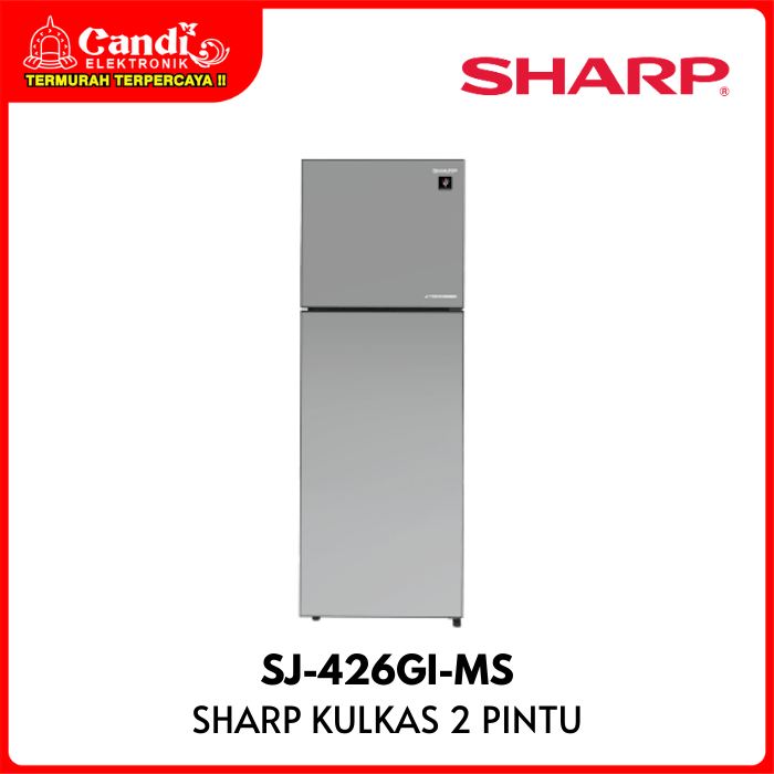 Jual SHARP Kulkas 2 Pintu 315 Liter Shine Series J-Tech Inverter Express Ice Making SJ-426GI-MS ...